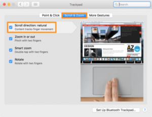 How to zoom in (out) on Mac OS X