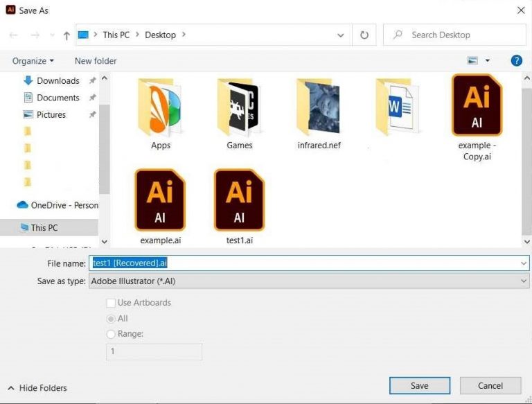How to Recover Deleted / Unsaved Adobe Illustrator (AI) File