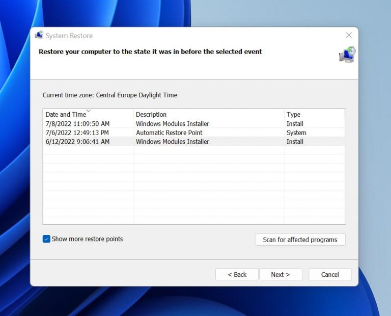 How To Fix Failed System Restore In Windows 1110 Solved