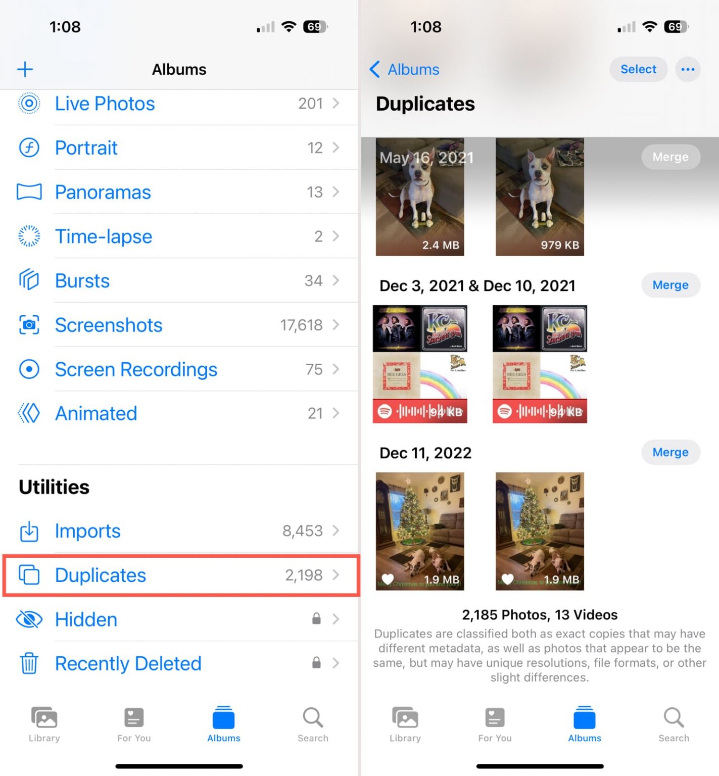 How to Delete Duplicate Photos on iPhone - iOS 17