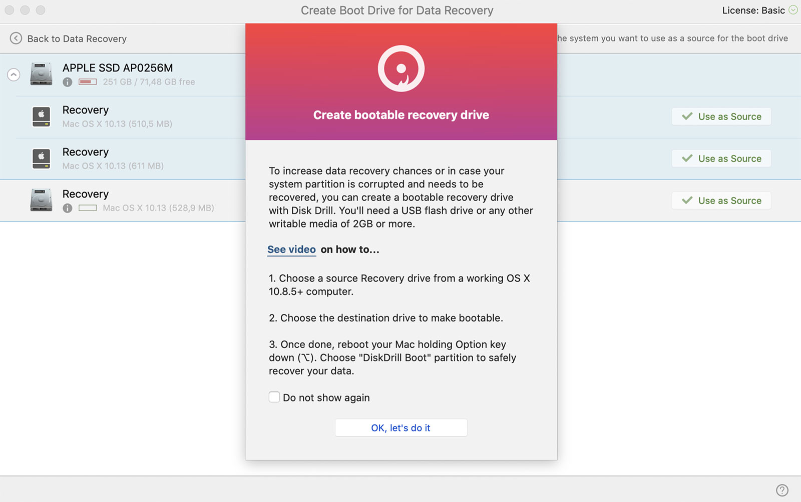 How to Create a Bootable Drive for Mac OS X? Try Disk Drill
