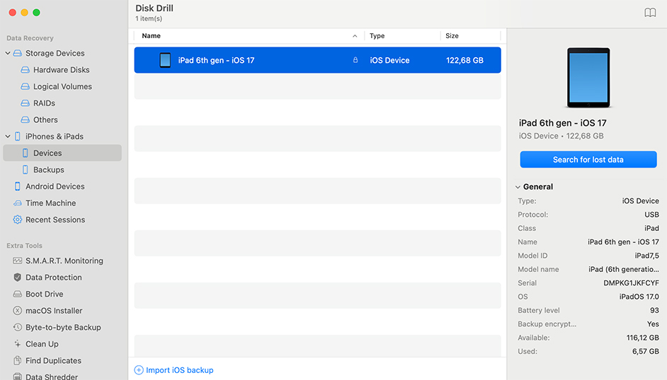 Free iPad Data Recovery. Recover 300+ Files: Photos, Music