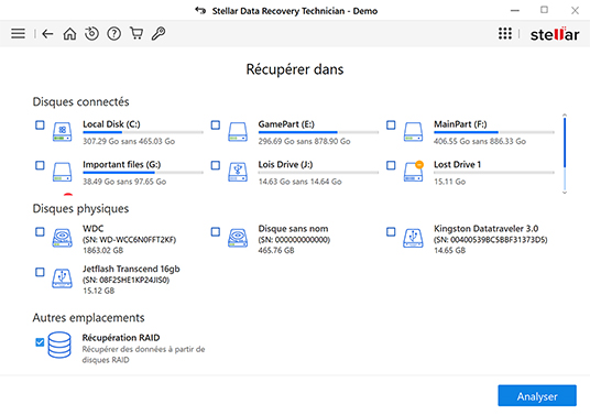 Services et logiciel de récupération de données RAID gratuit